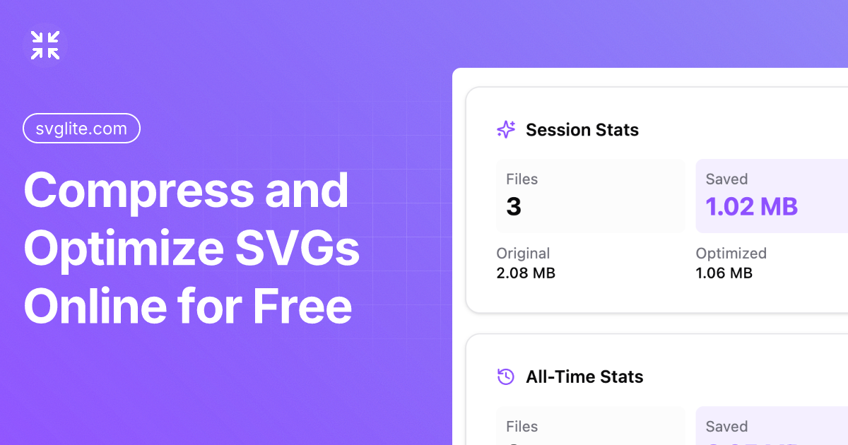 SVGlite — Compress and Optimize SVGs Online